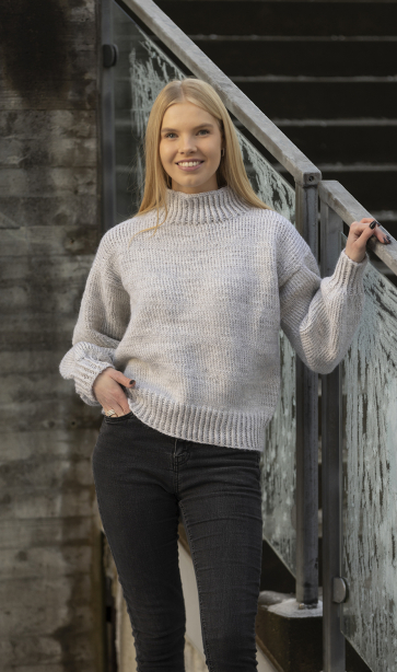 "Madde" Genser - Viking Design 2406-7 Kit - XS-XXL - Viking Hobbygarn