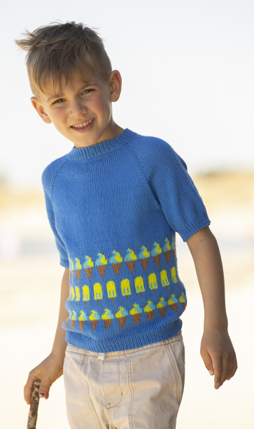 "Popsi" T-shirt - Viking Design 2422-11B Kit - 2-12 År - Viking Bambino