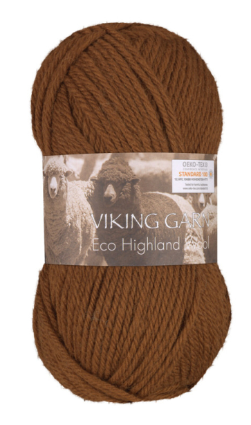 Viking Eco Highland Wool i kobber på peruviansk uld | kukuk.dk