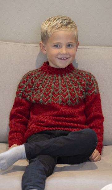 Edgar sweater-kit til børn i blød merinould på 2-12 år | kukuk.dk