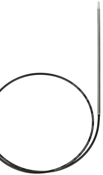 9 mm - Addi Black Classic Rundpinde 60 cm