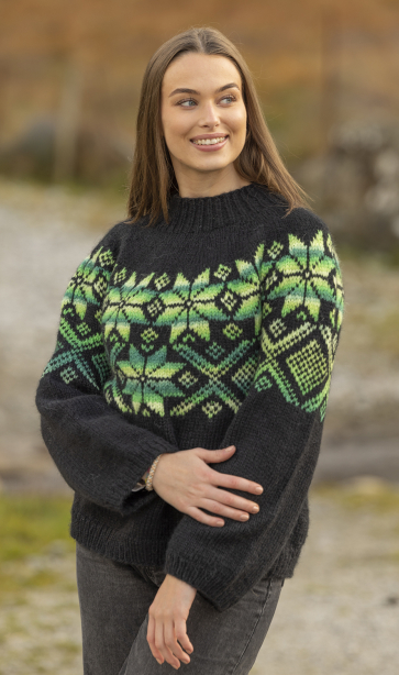 "Luna" Genser - Viking Design 2416-2F Kit - XS-XL - Viking Alpaca Bris